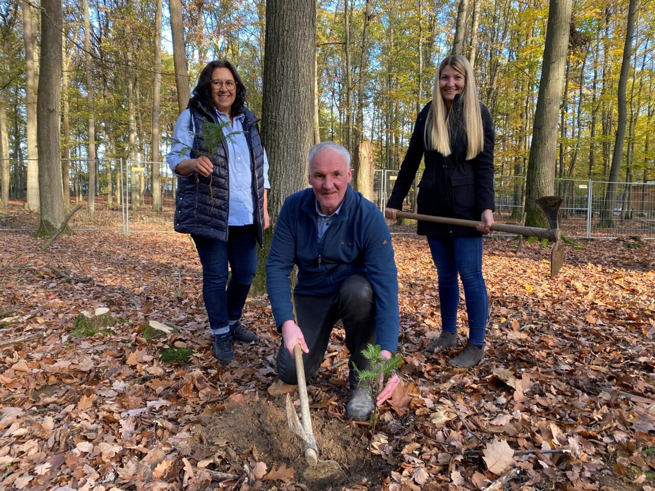 „Grow together“: SKF-Mitarbeiterinnen und Mitarbeiter lassen Klimawäldchen wachsen